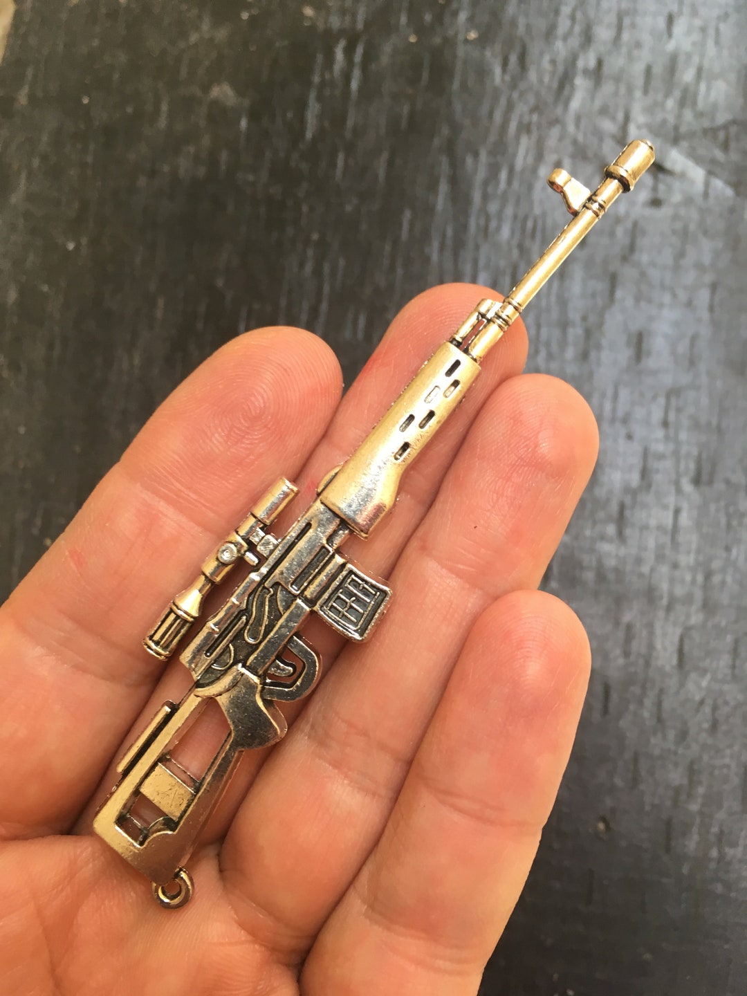 Miniature Machine Gun - Vintage Charm / Pendant. - Etsy