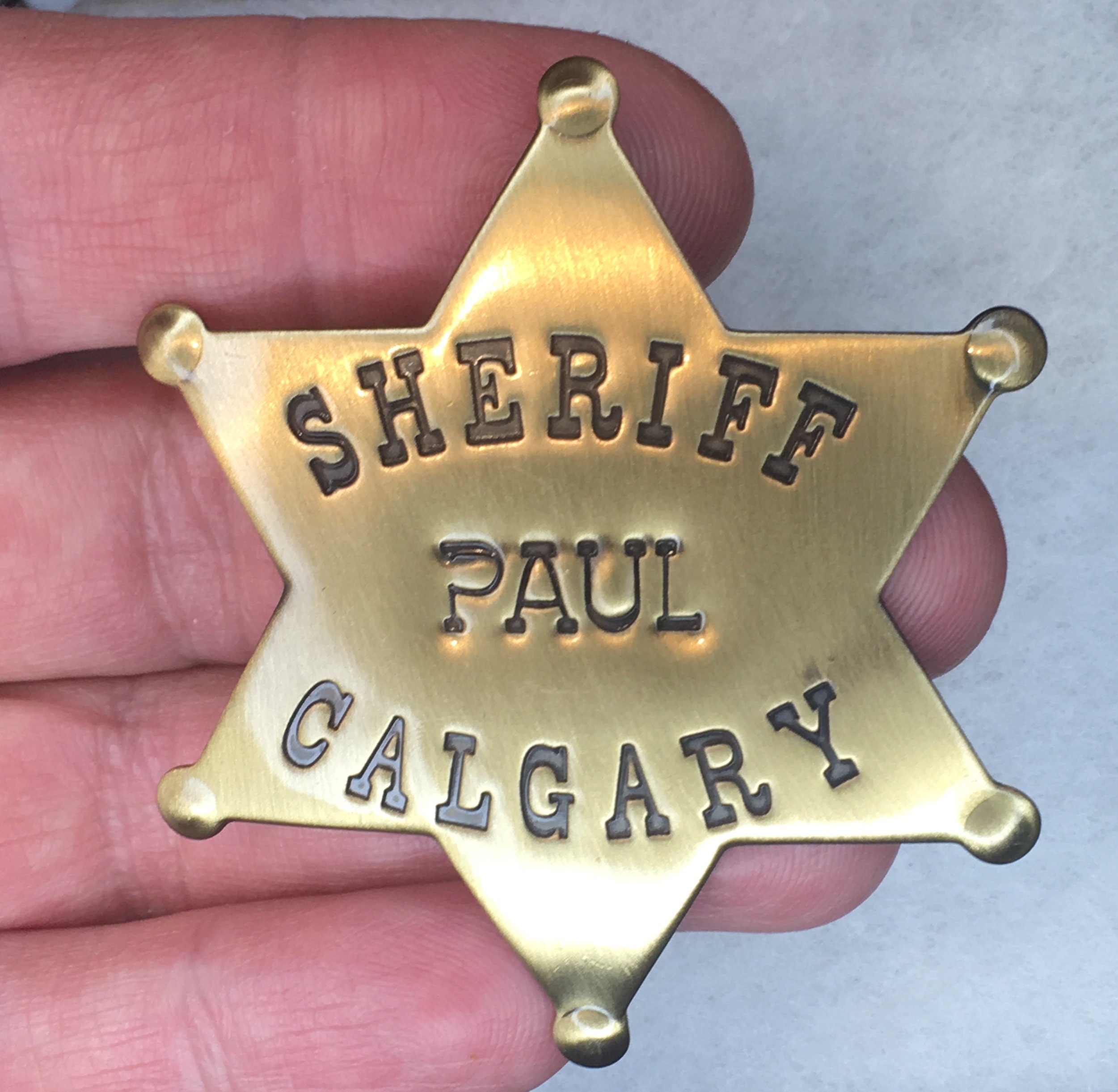 Sheriff Paul Calgary Vintage Enamel Pin - Etsy