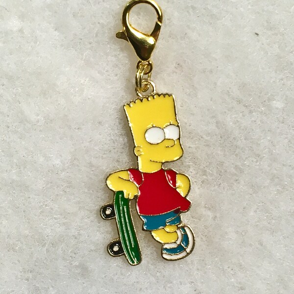 Gold Bart Simpson Pendant - Etsy