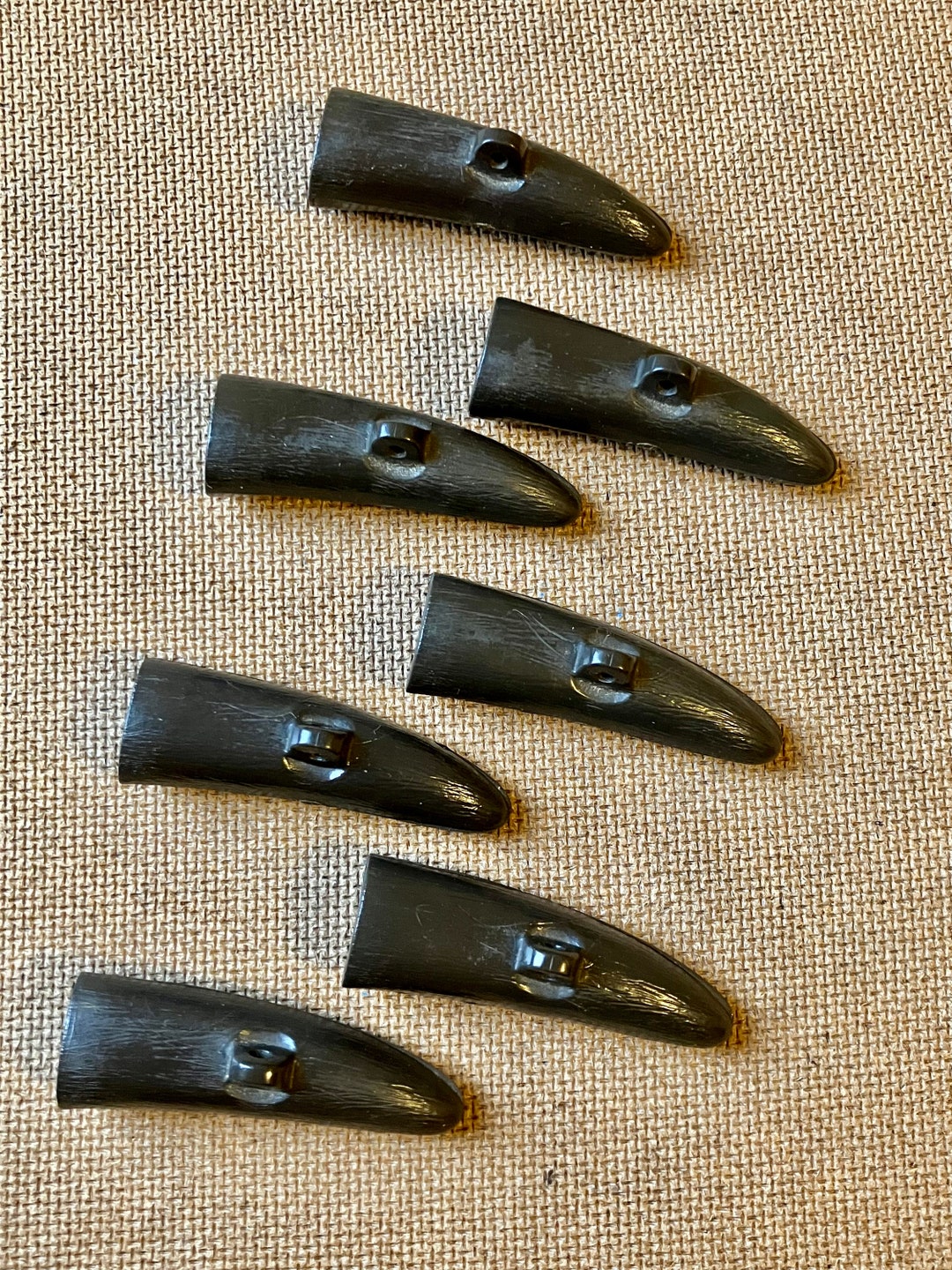 Horn Shape Toggle Speckled Design Large 50 Mm Sewing Buttons a Set of 7 ...
