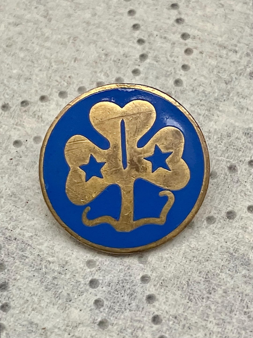 Vintage Blue Enamel Girl Scout Pin. - Etsy