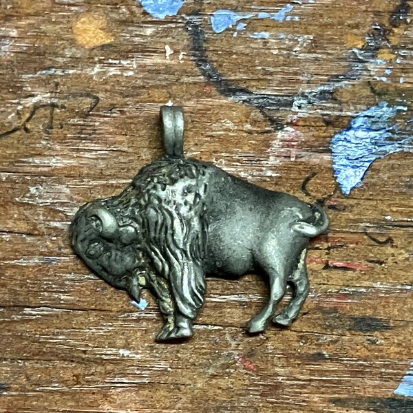 Bison Charm - Etsy
