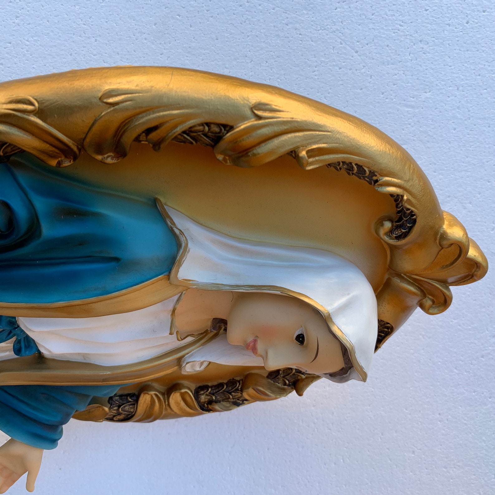 Virgin Mary Wall Art, Wall Hanging, Home Decor With 3D Effect, Handmade ...
