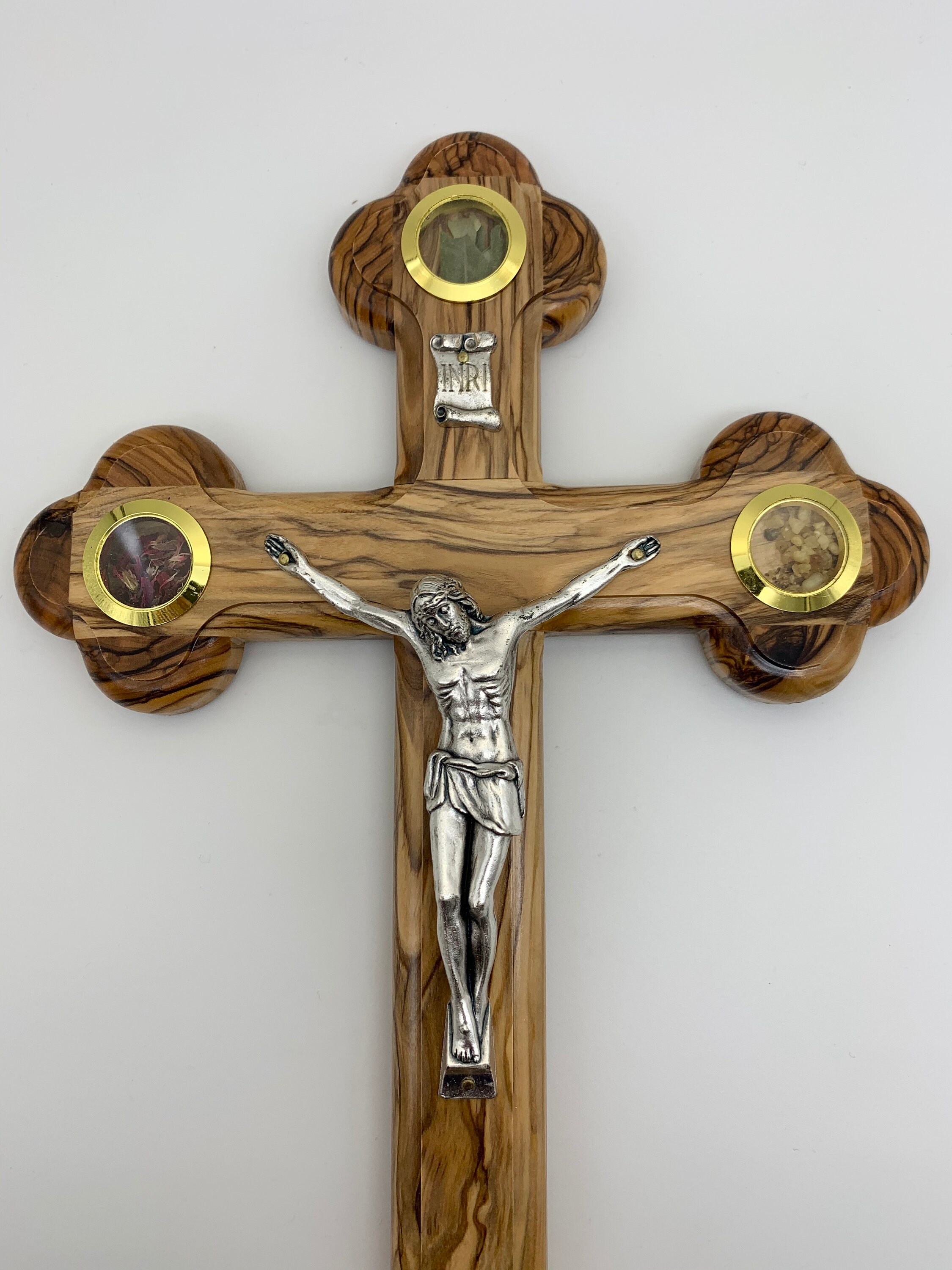 Handmade Olive Wood Cross With Essence From the Holy Land in | Etsy