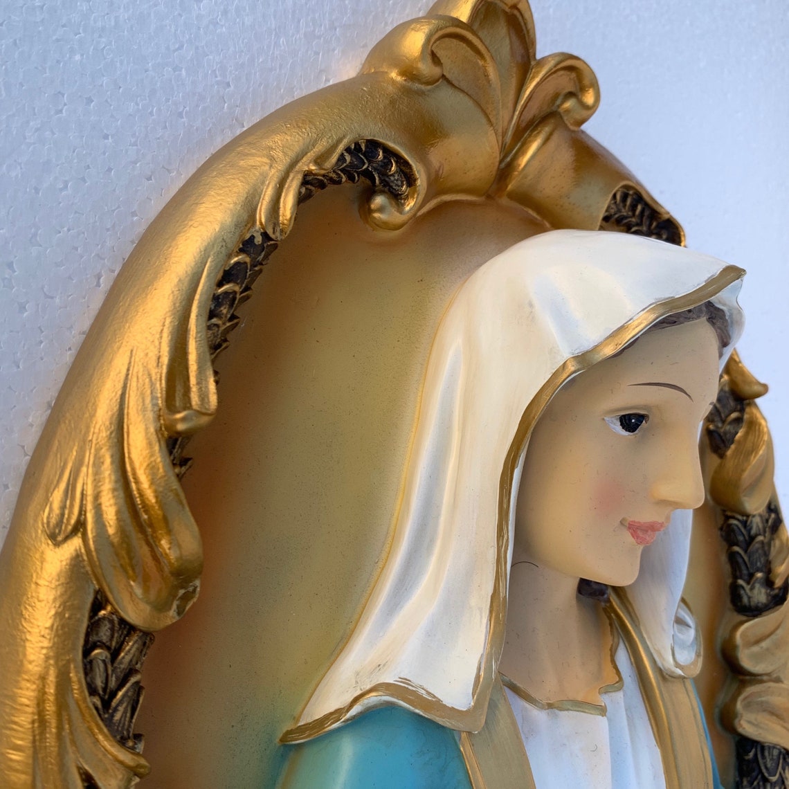 Virgin Mary Wall Art, Wall Hanging, Home Decor With 3D Effect, Handmade ...