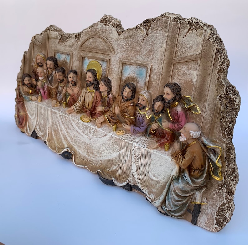 The Last Supper Statue Wall Art Home Decor With 3D Effect - Etsy
