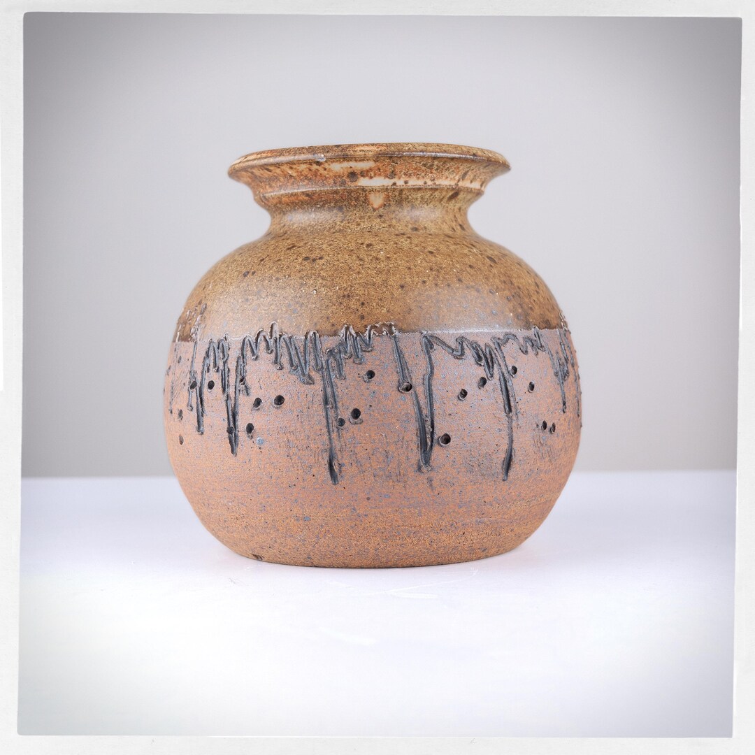 Mid Century Modern MCM Decor | Vintage Handmade Pottery Vase | Signed ...