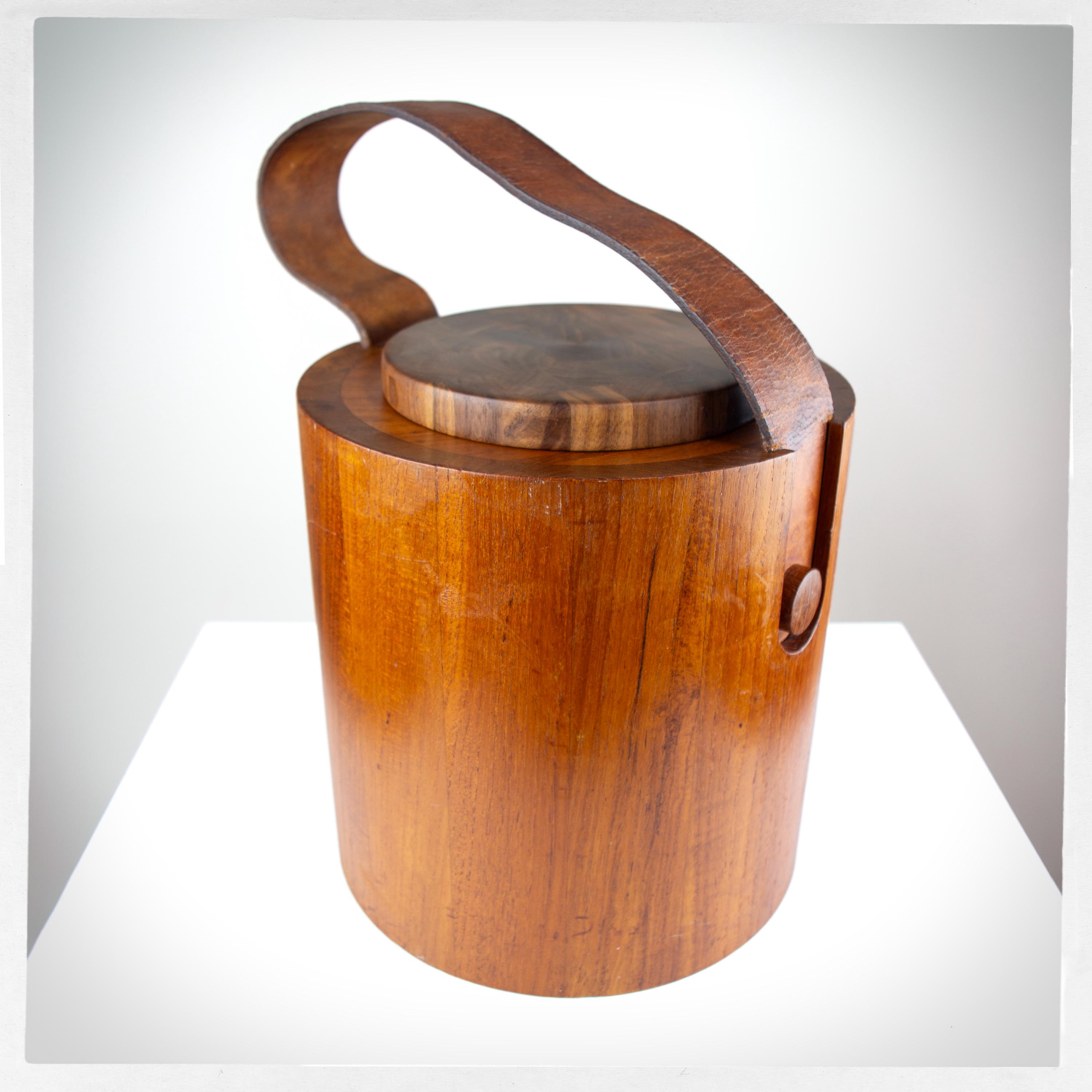 Vintage Danish Teak Ice Bucket, Jens Quistgaard for Richard Nissen ...