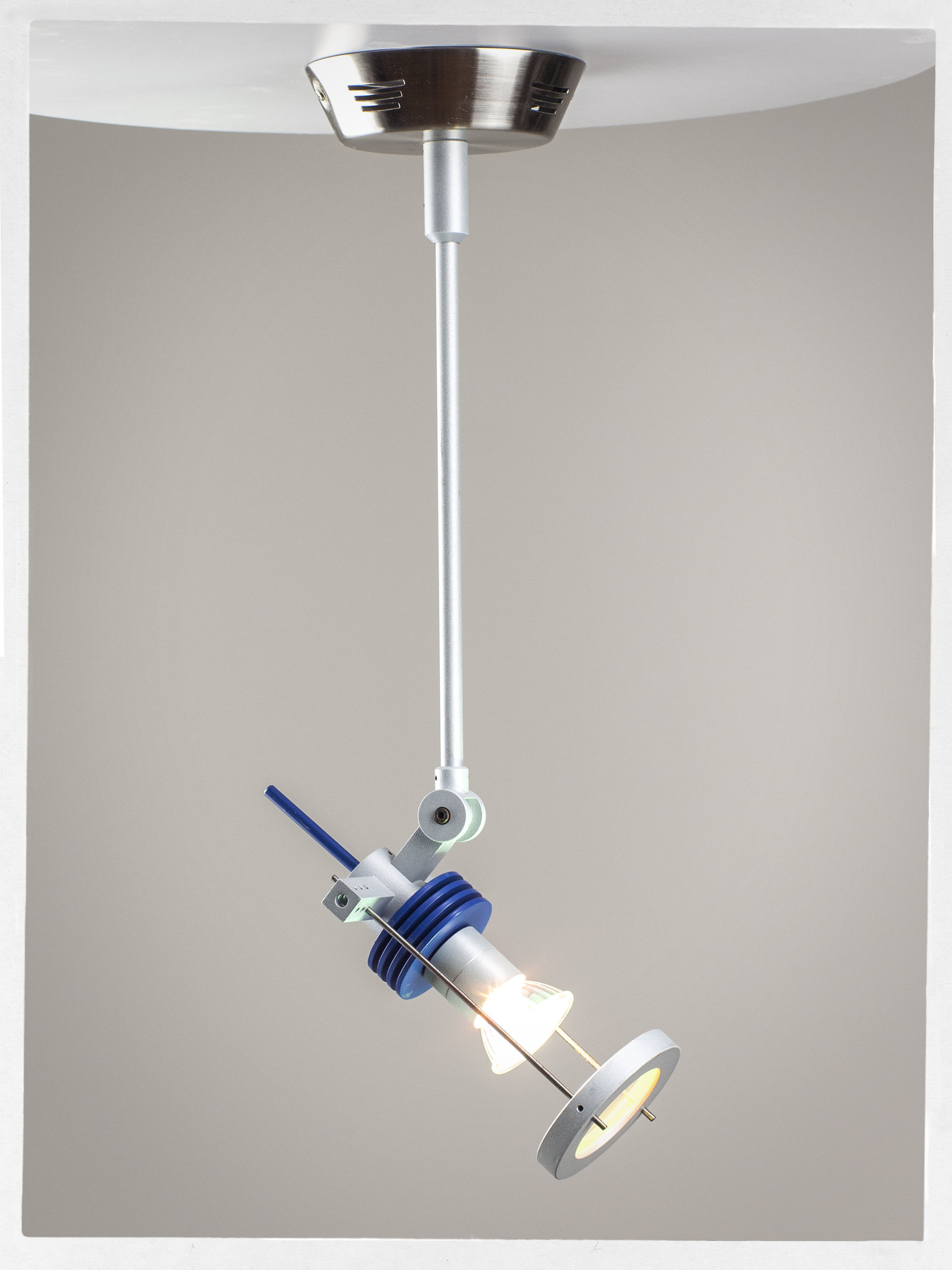 80s High Tech Design Ceiling Lamp, Halogen Spot Light, Post Modern ...