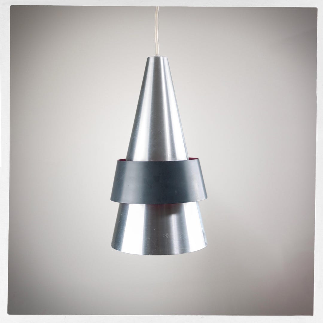 Mid Century Modern Pendant Light, 70s Vintage Lighting, Minimalist ...