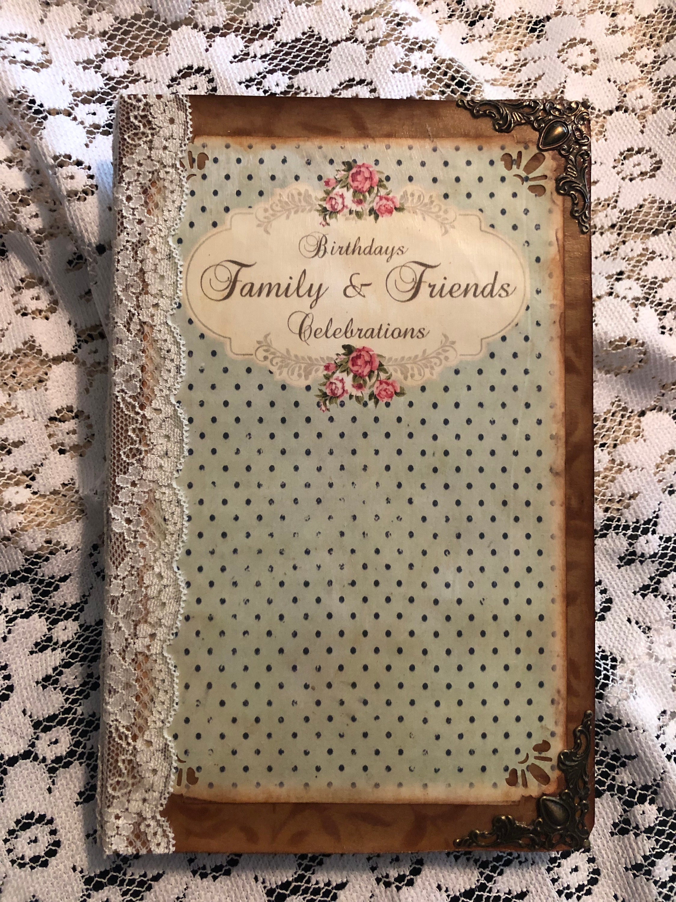 A Birthday Calendar Book - Etsy