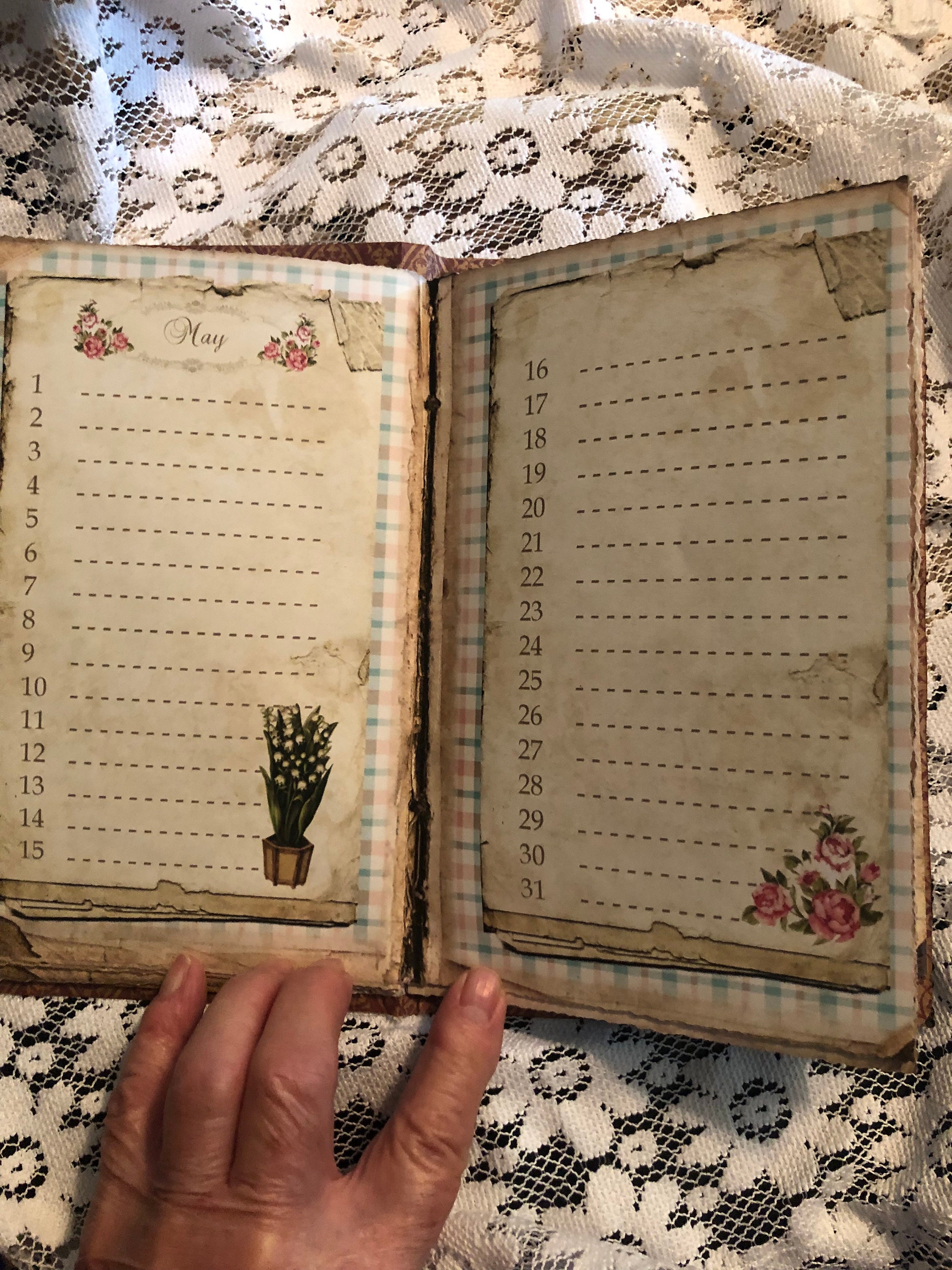 A Birthday Calendar Book - Etsy