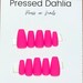 Hot Pink Press on Nails Bright Pink Nails Hot Pink Press on - Etsy