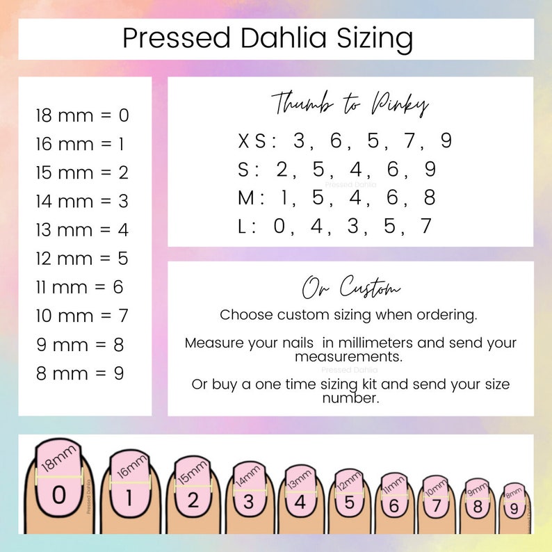 Nail Sizing Kit Press on Nail Sizing Kit Press on Nails - Etsy Nail Sizing Kit Press on Nail Sizing Kit Press on Nails - Etsy