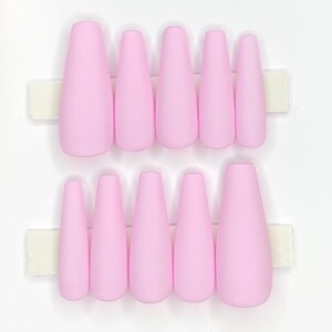 Matte Pink Press on Nails, Baby Pink Press Ons, Light Pink Nails, Pink ...