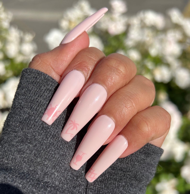 Bad Bunny Press on Nails Bad Bunny Nailscallaita Bad Bunny - Etsy