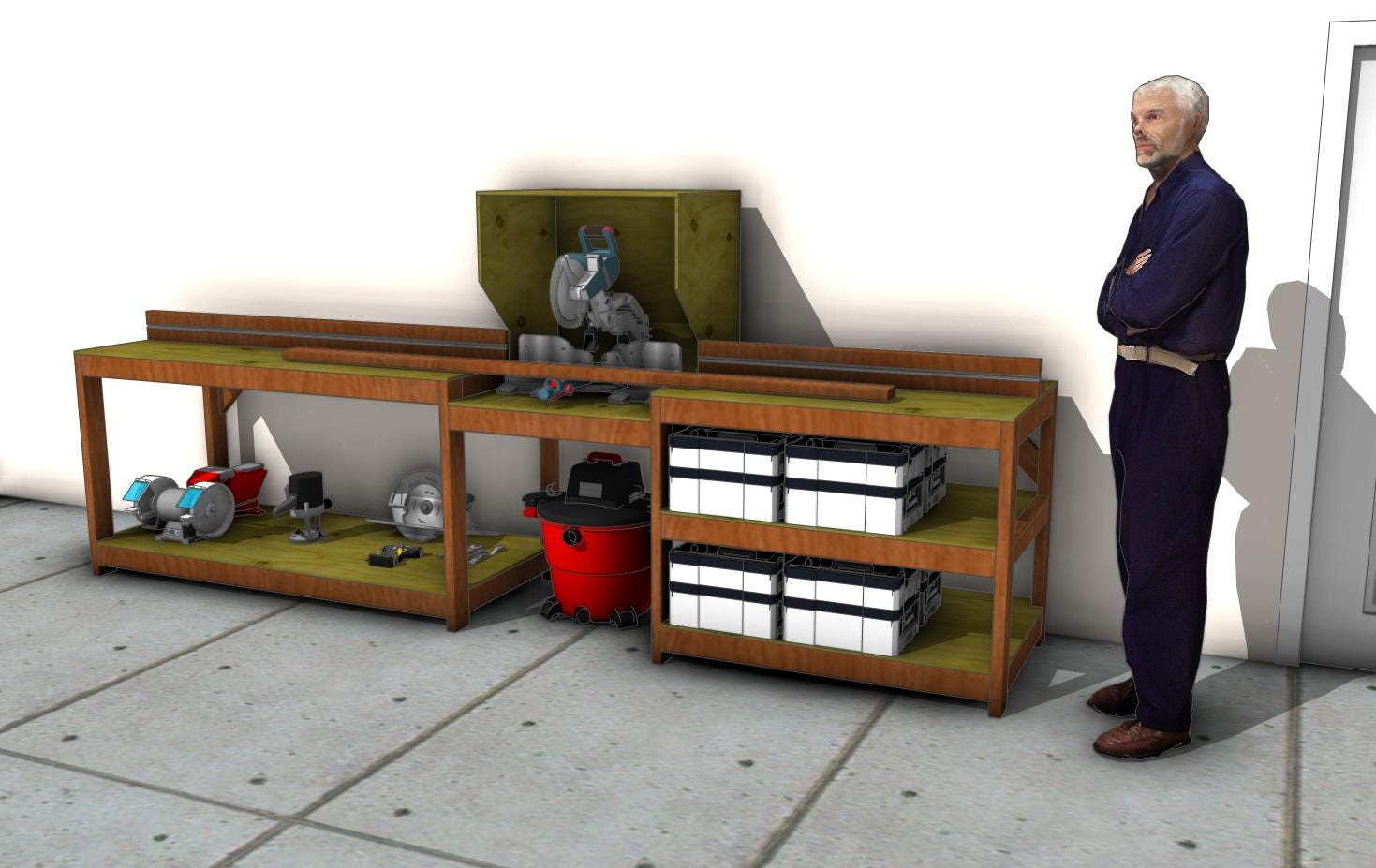 DIY Simple Miter Saw Station Plans - PDF Download - Etsy