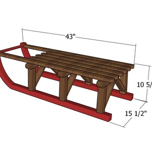DIY Santa Sled Plans - Simple Wooden Christmas Sleigh Plans - PDF ...