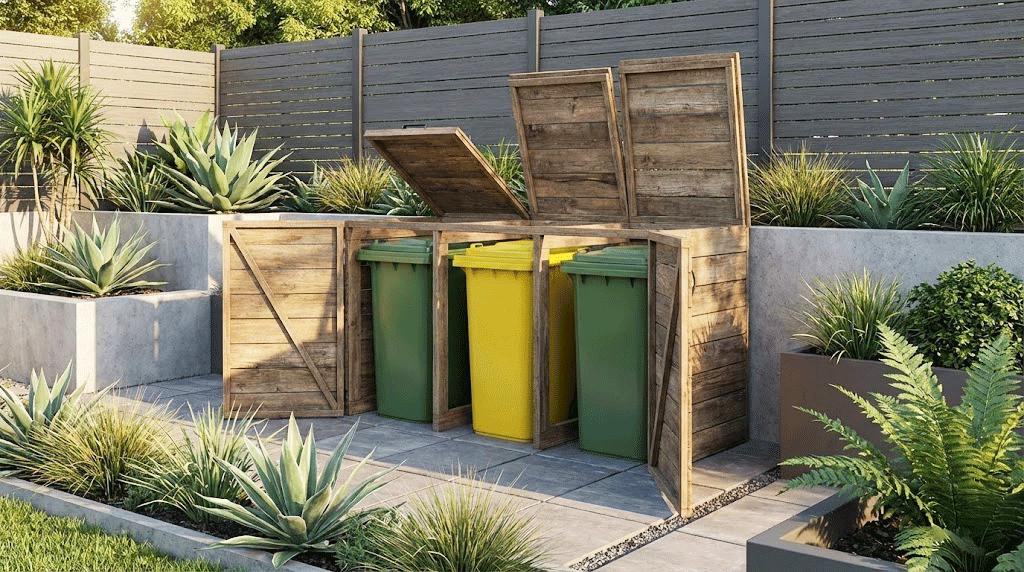 DIY 3-unit Trash Bin Shed Plans - PDF Download - Etsy