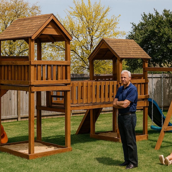 Wood Swing Climbing Set - Etsy