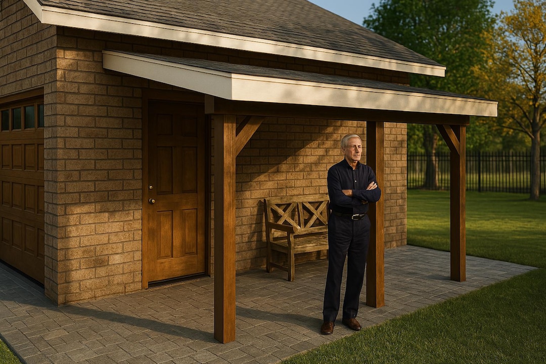 6x16 Lean to Patio Cover Plans – DIY Front Porch Roof (PDF Download) - Etsy