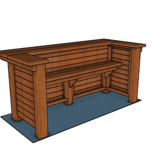 DIY Outdoor Bar Plans - Wooden Barn Plans - PDF Download - Etsy