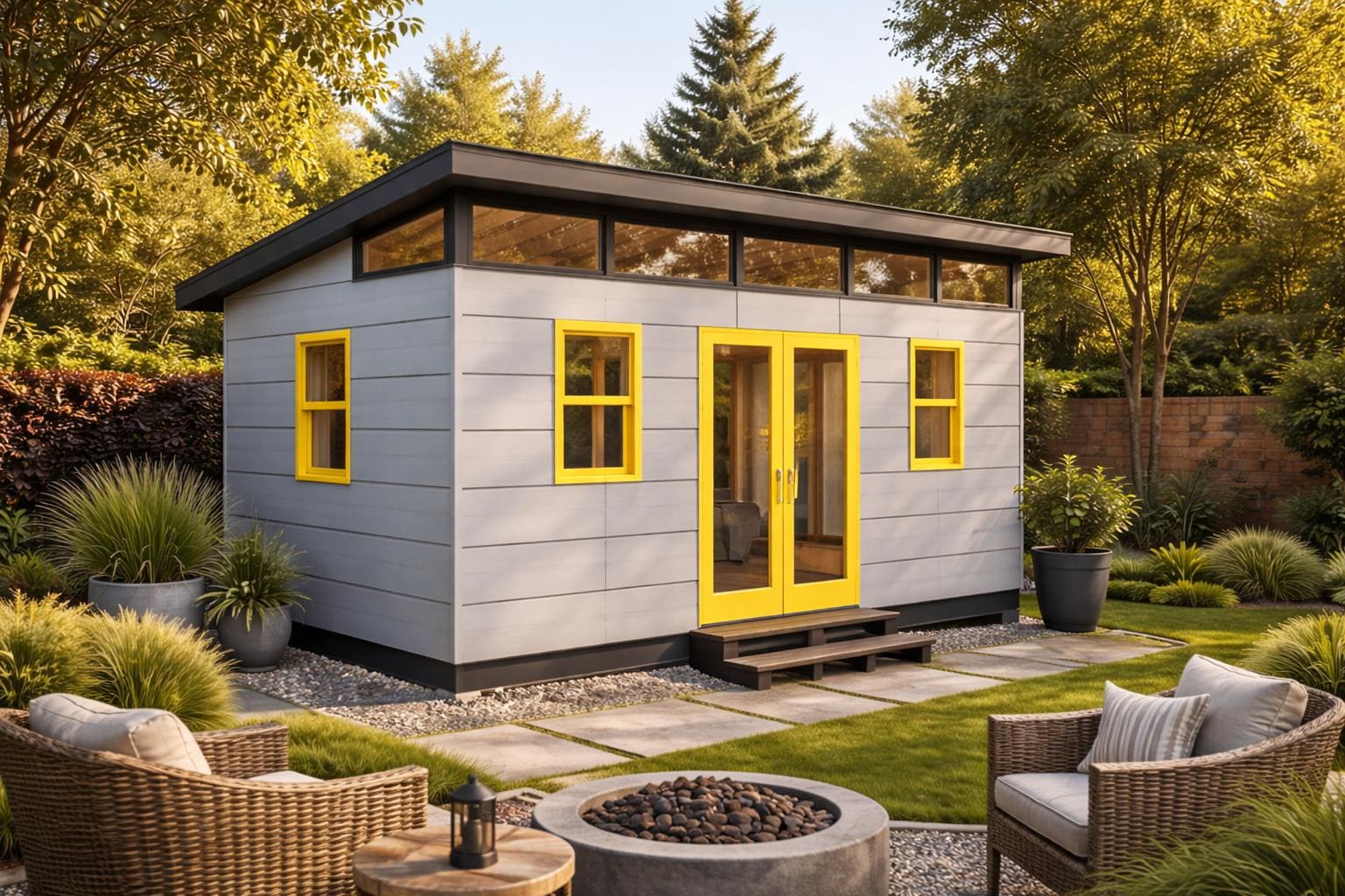 10x20 Modern Office Shed Plans: DIY Backyard Studio (PDF Download) - Etsy