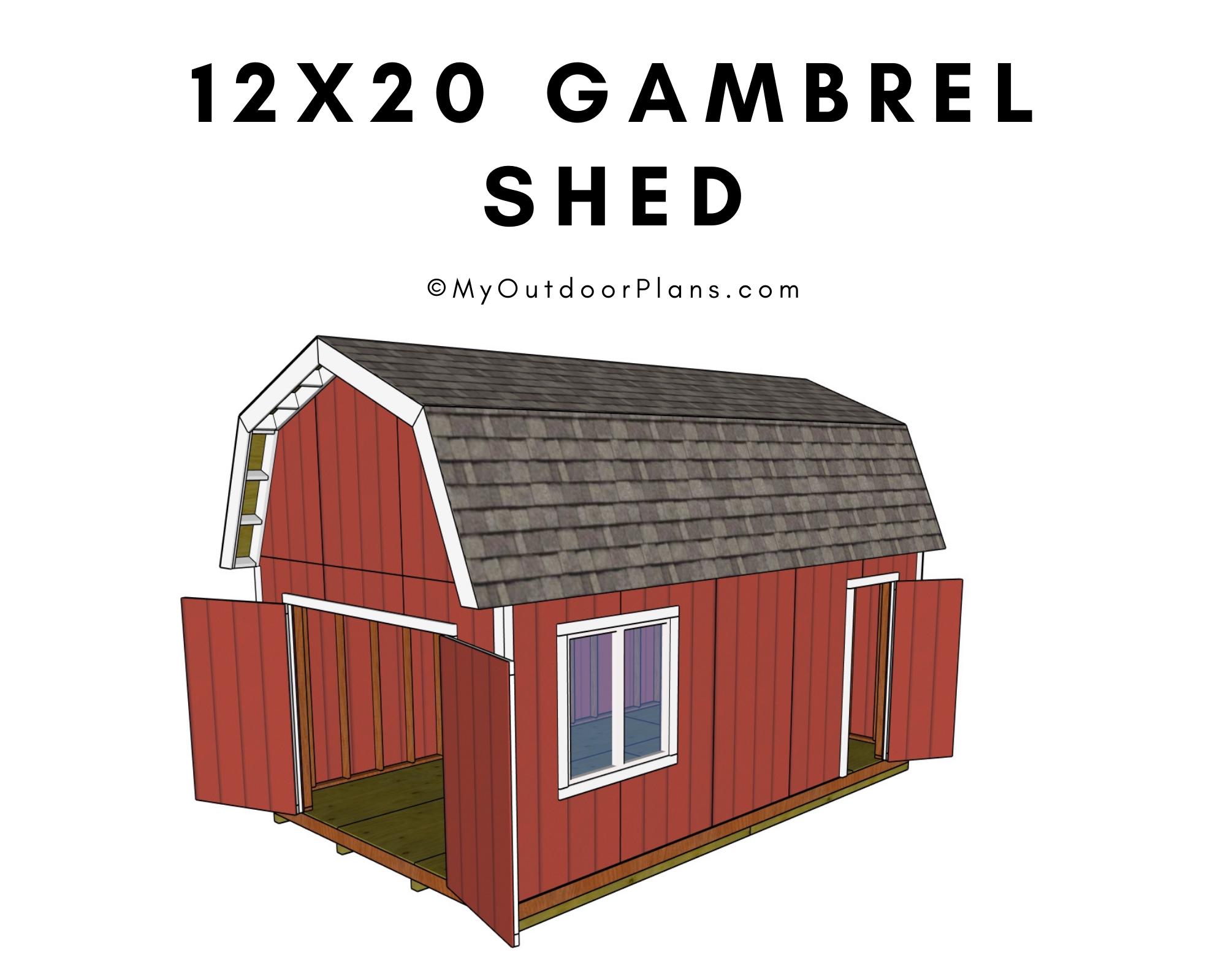 Barn Gambrel Shed Plans