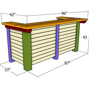 DIY Outdoor Bar Plans - Wooden Barn Plans - PDF Download - Etsy