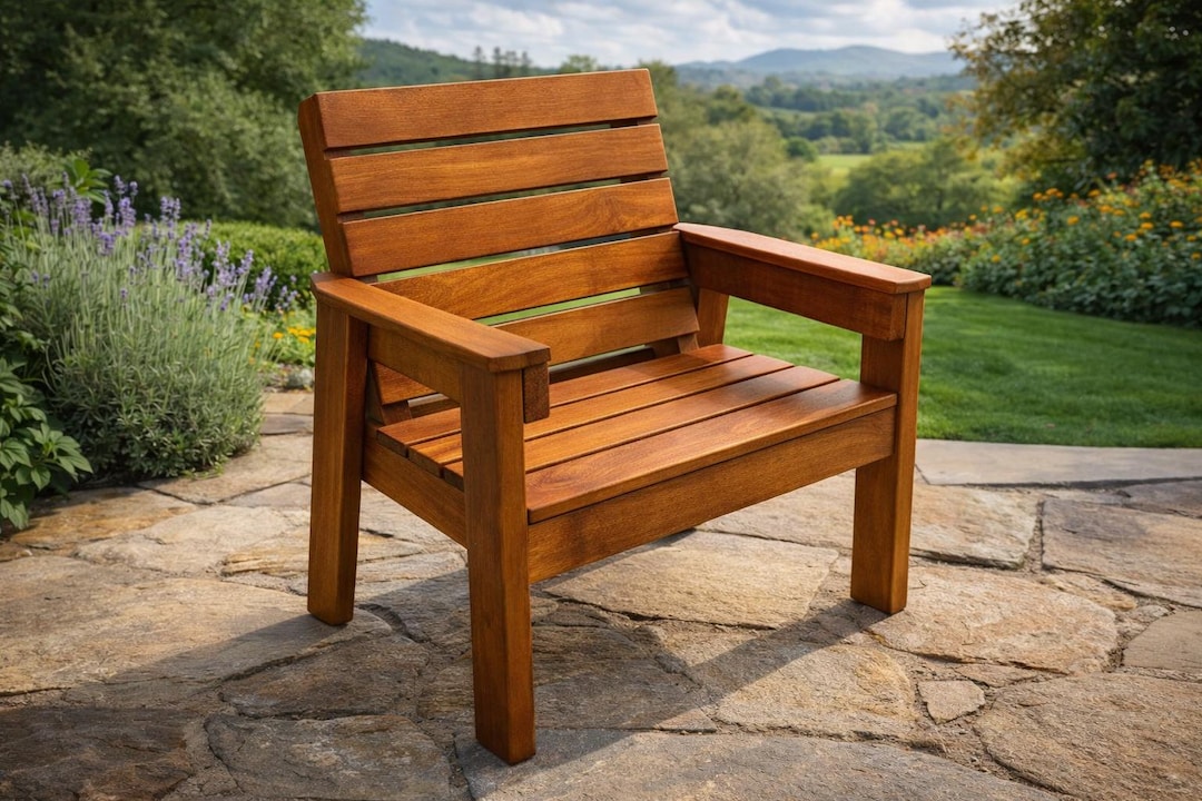 DIY Wooden Garden Chair Plans – Patio Furniture (PDF Download) - Etsy