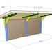 DIY Large Cantilevered Pergola - 3 Post Pergola Plans - PDF Download - Etsy