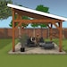 DIY 12x16 Lean to Pavilion Plans – 4 Post Design (PDF Download) - Etsy
