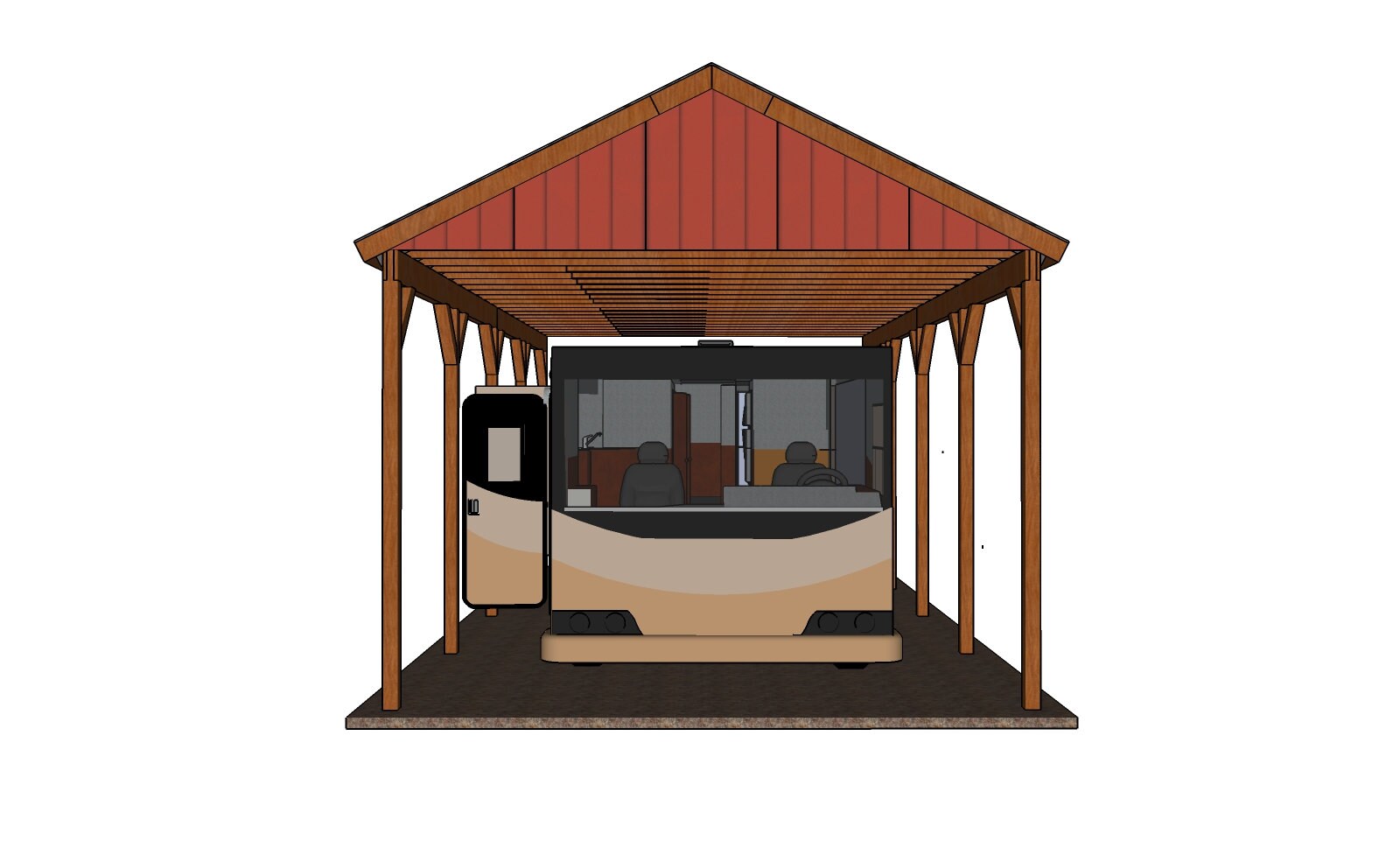 20x40 RV Carport Plans - Etsy