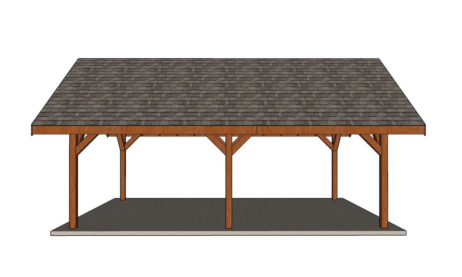 16x24 Gable Pavilion Plans – DIY Outdoor Shelter (PDF Download) - Etsy