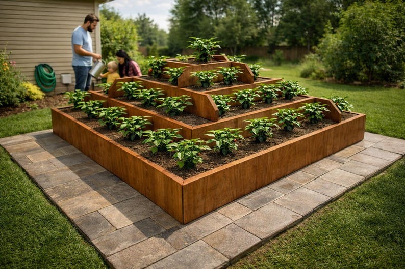 Strawberry Pyramid Tower Planter Plans - PDF Download - Etsy