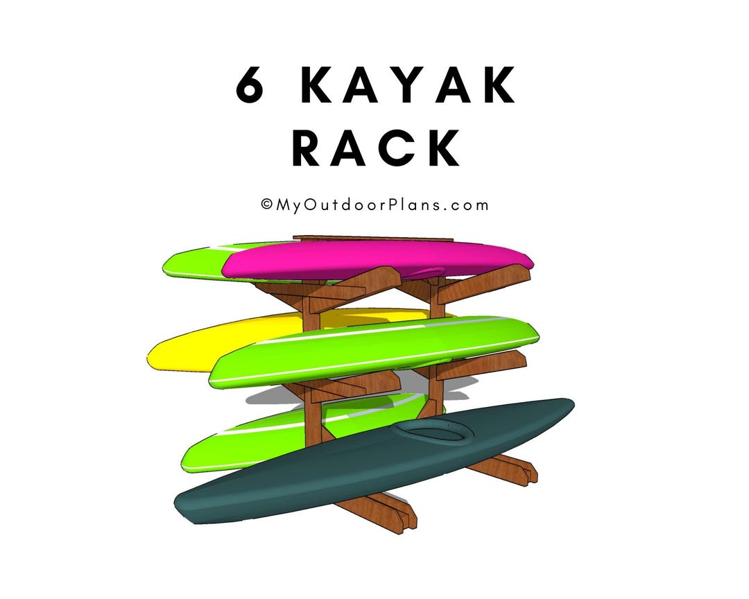 6 Kayak Rack Plans - DY Kayak Storage Rack - PDF Download - Etsy