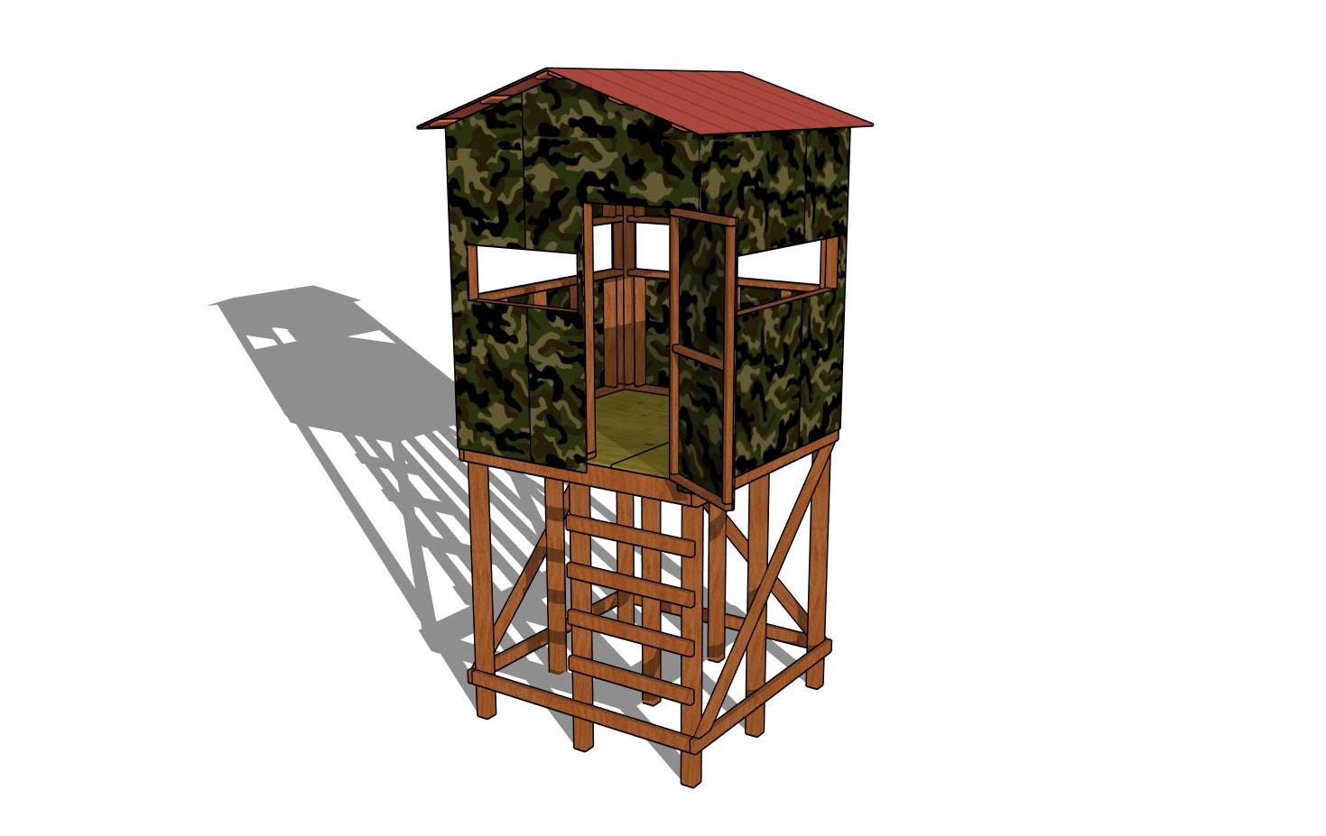 6x6 Deer Blind With Stand DIY Plans (PDF Download) - Etsy