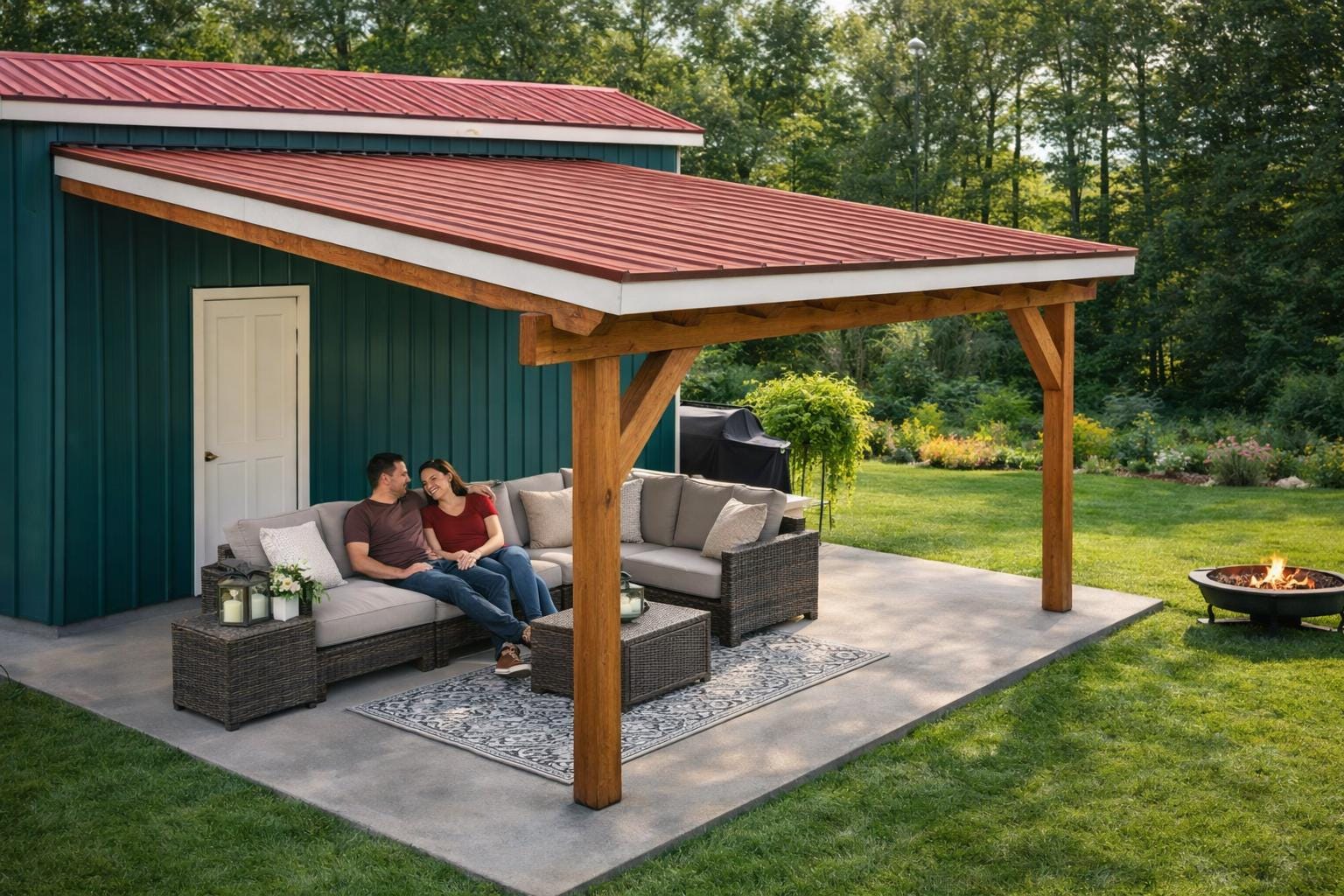 DIY 16x16 Lean to Patio Cover Plans - Attached Addition (PDF Download ...