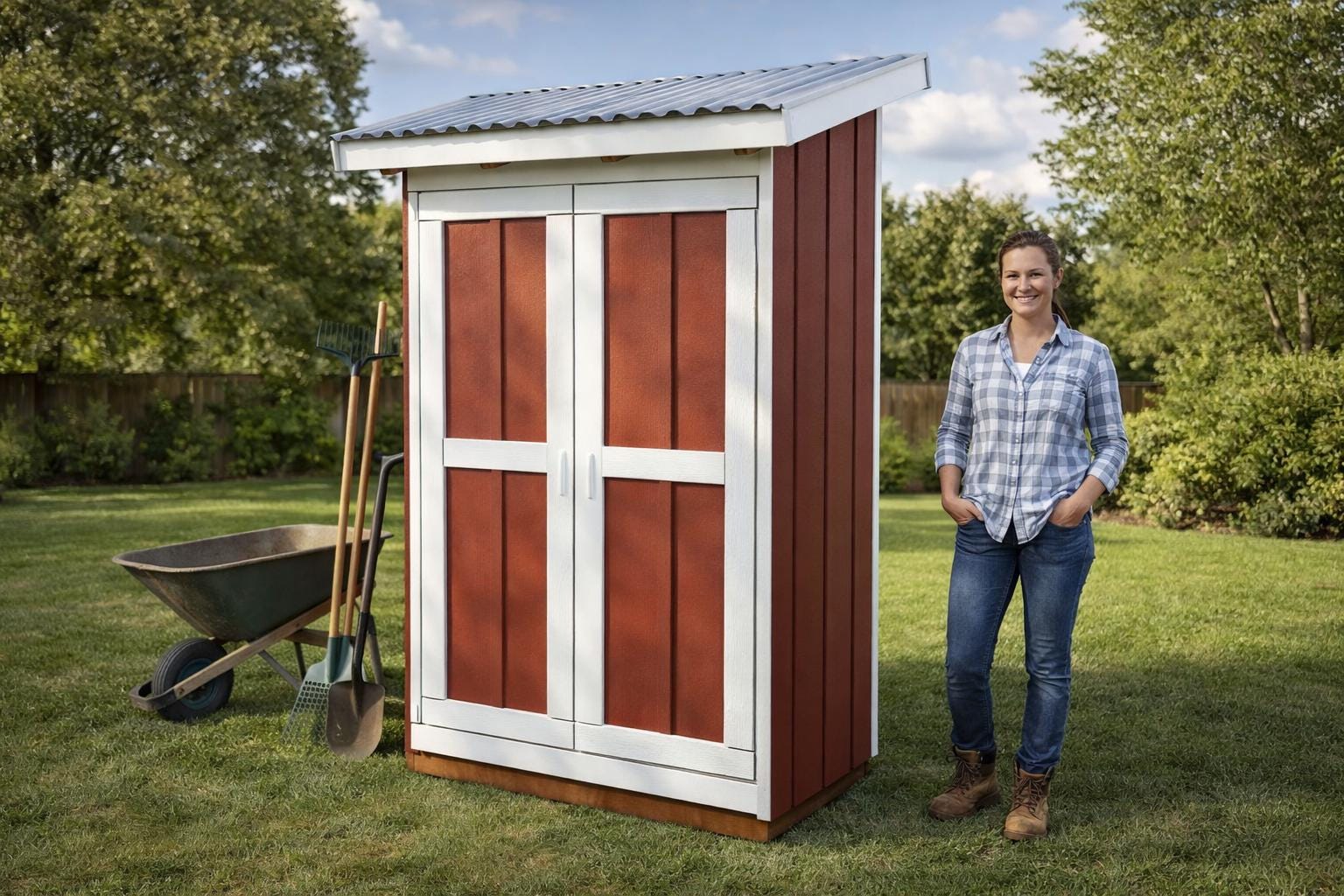 DIY 2x4 Tool Shed Plans – Small Garden Shed (PDF Download) - Etsy