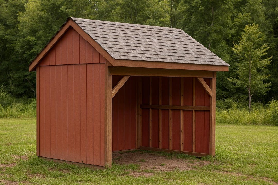 12x12 Field Shed Plans: Run-in Shelter, Livestock or Storage (PDF ...