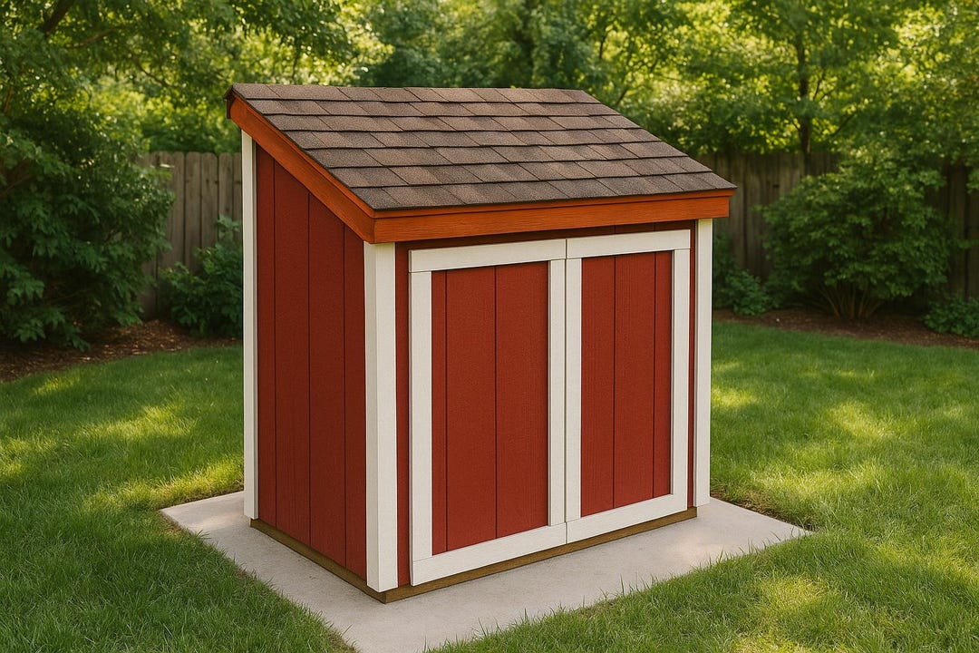 Value Plans: Portable Generator Enclosure Plans - 5x7 Generator Shed ...