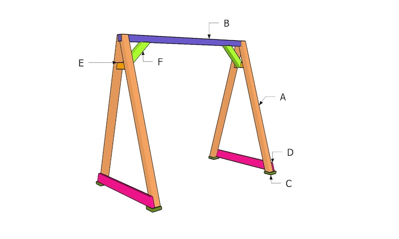 A-frame Porch Swing Stand Plans - Etsy