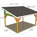 DIY 12x16 Lean to Pavilion Plans – 4 Post Design (PDF Download) - Etsy