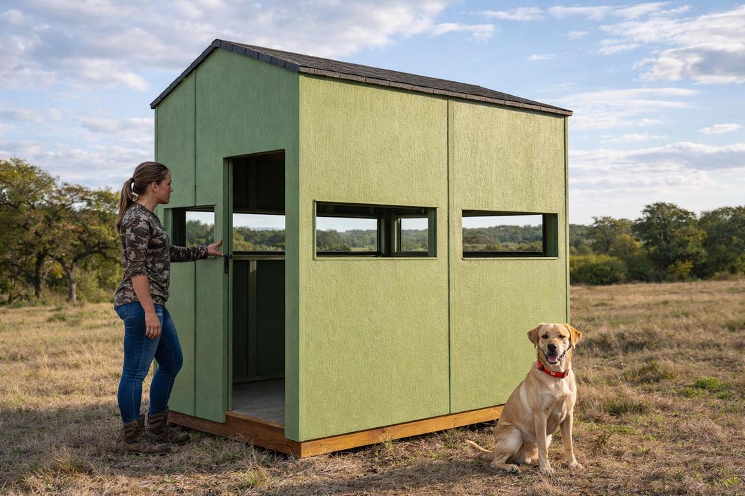 6x8 Deer Blind DIY Plans - Hunting Blind With Gable Roof (PDF Download ...