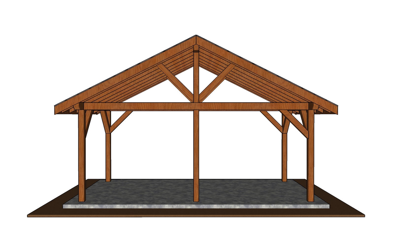 DIY 20x10 Gable Pavilion Plans - Pool Gazebo Plans - PDF Download - Etsy