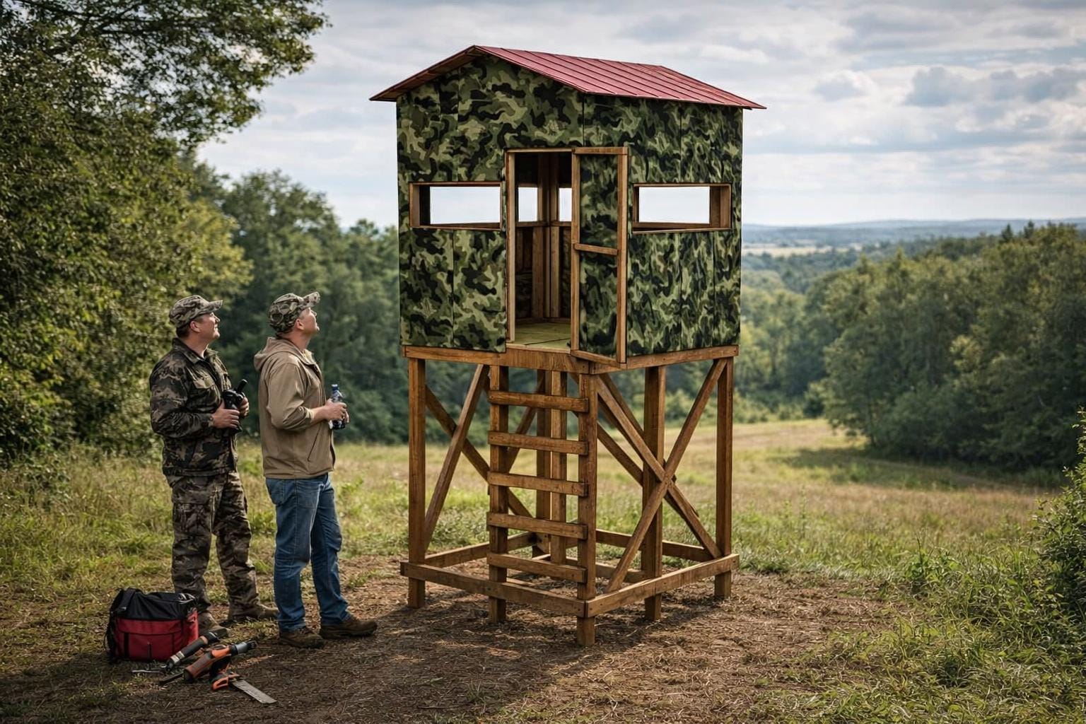 6x6 Deer Blind With Stand DIY Plans (PDF Download) - Etsy