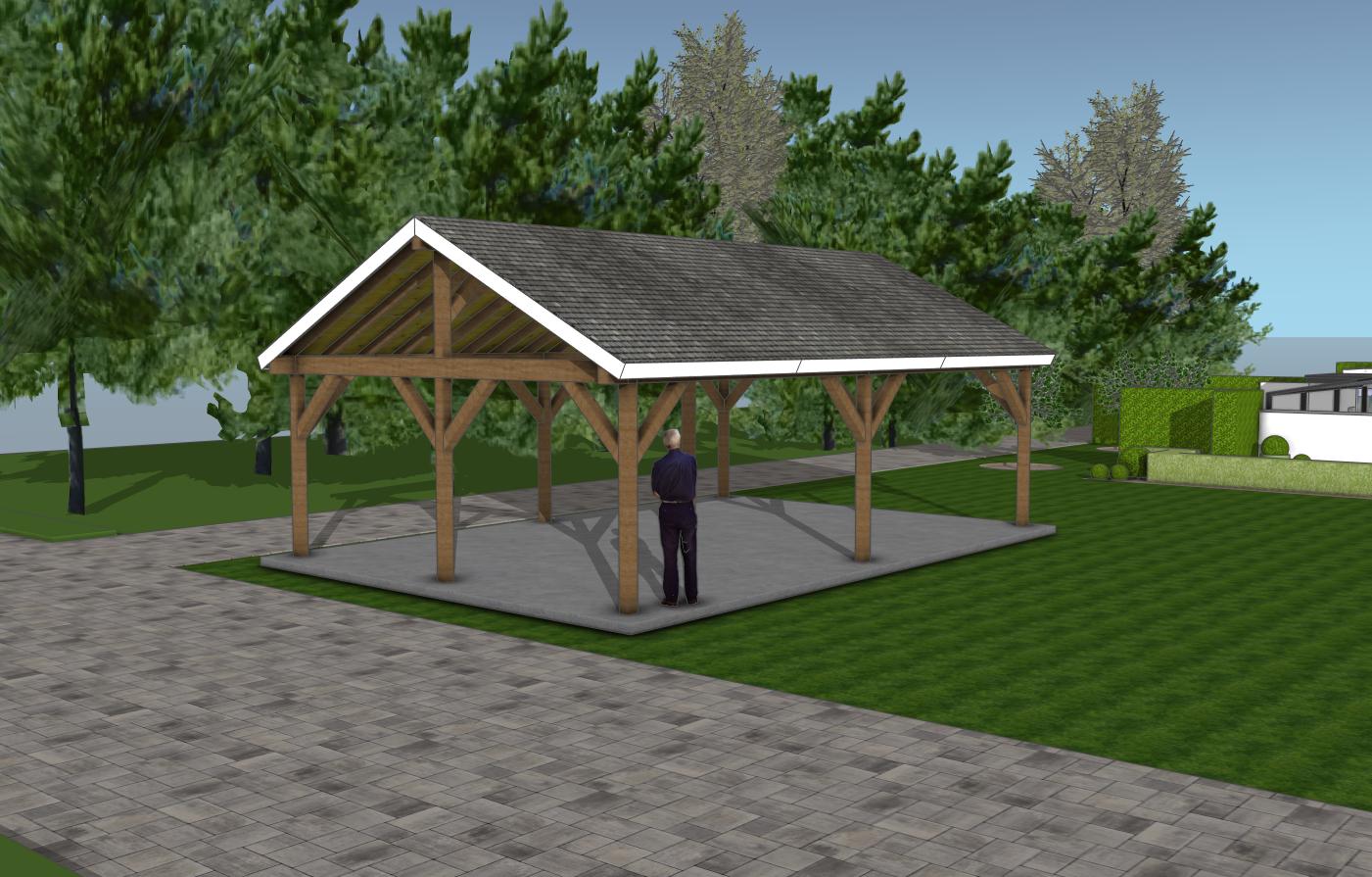 DIY 20x30 Gable Pavilion Plans – Backyard Wooden Structure (PDF ...