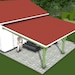 16x24 Lean-to Patio Cover Plans – DIY Attached Structure (PDF Download ...