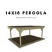 14x18 Free Standing Pergola Plans - Etsy