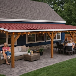 DIY 12x40 Lean to Patio Cover Plans - PDF Download - Etsy